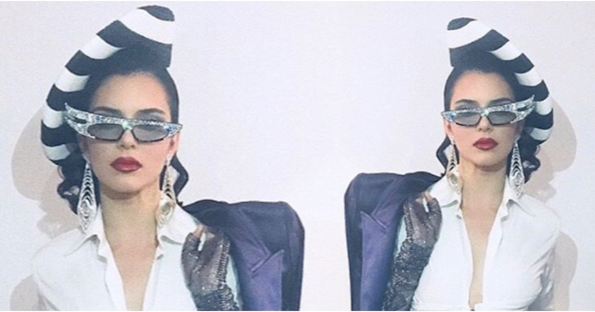 Kendall Jenner Vintage YSL Halloween Costume | POPSUGAR Fashion