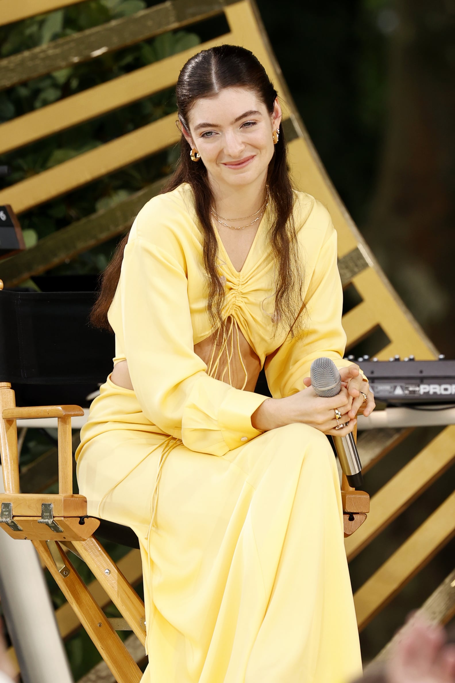 Lorde Promotes Solar Power in Yellow Christopher Esber Dress | PS Fashion