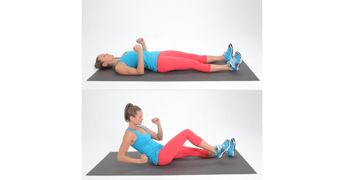 Runner's Crunch | Bodyweight and Dumbbell Exercises | POPSUGAR Fitness ...