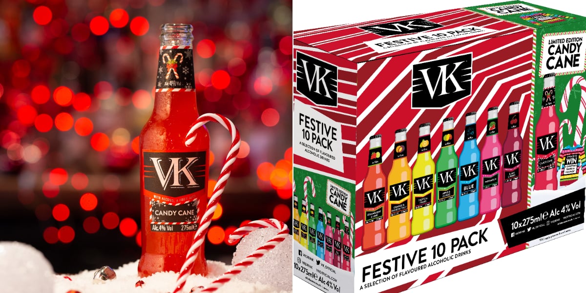 VK Limited Edition Candy Cane Vodka Drink | PS UK Food