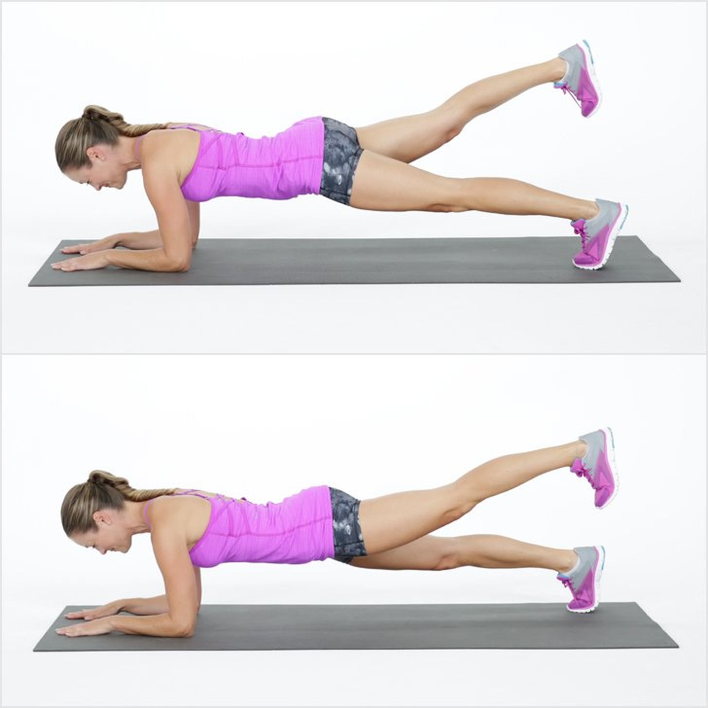 Elbow Plank With Leg Lift | PS Fitness
