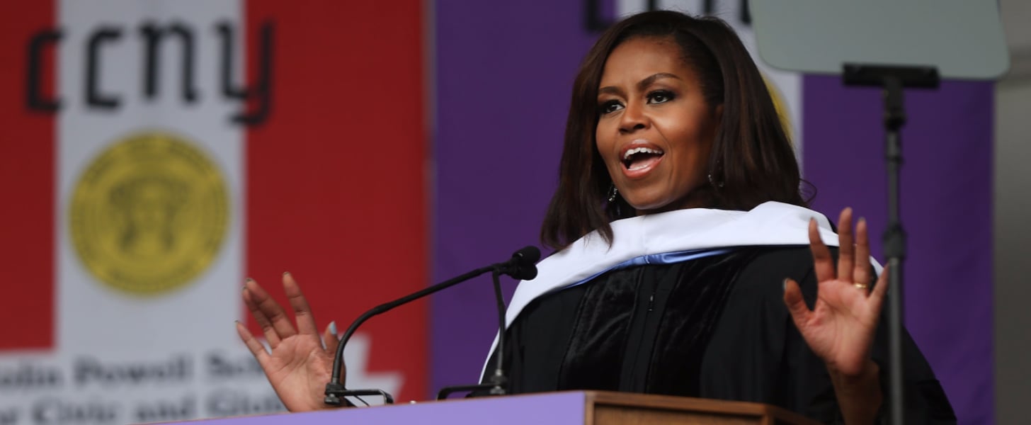 Michelle Obama City College of New York Commencement Speech | POPSUGAR News