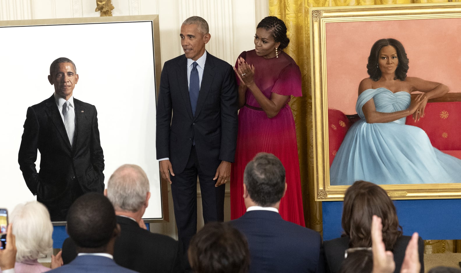 Barack and Michelle Obama's Official White House Portraits | PS Celebrity