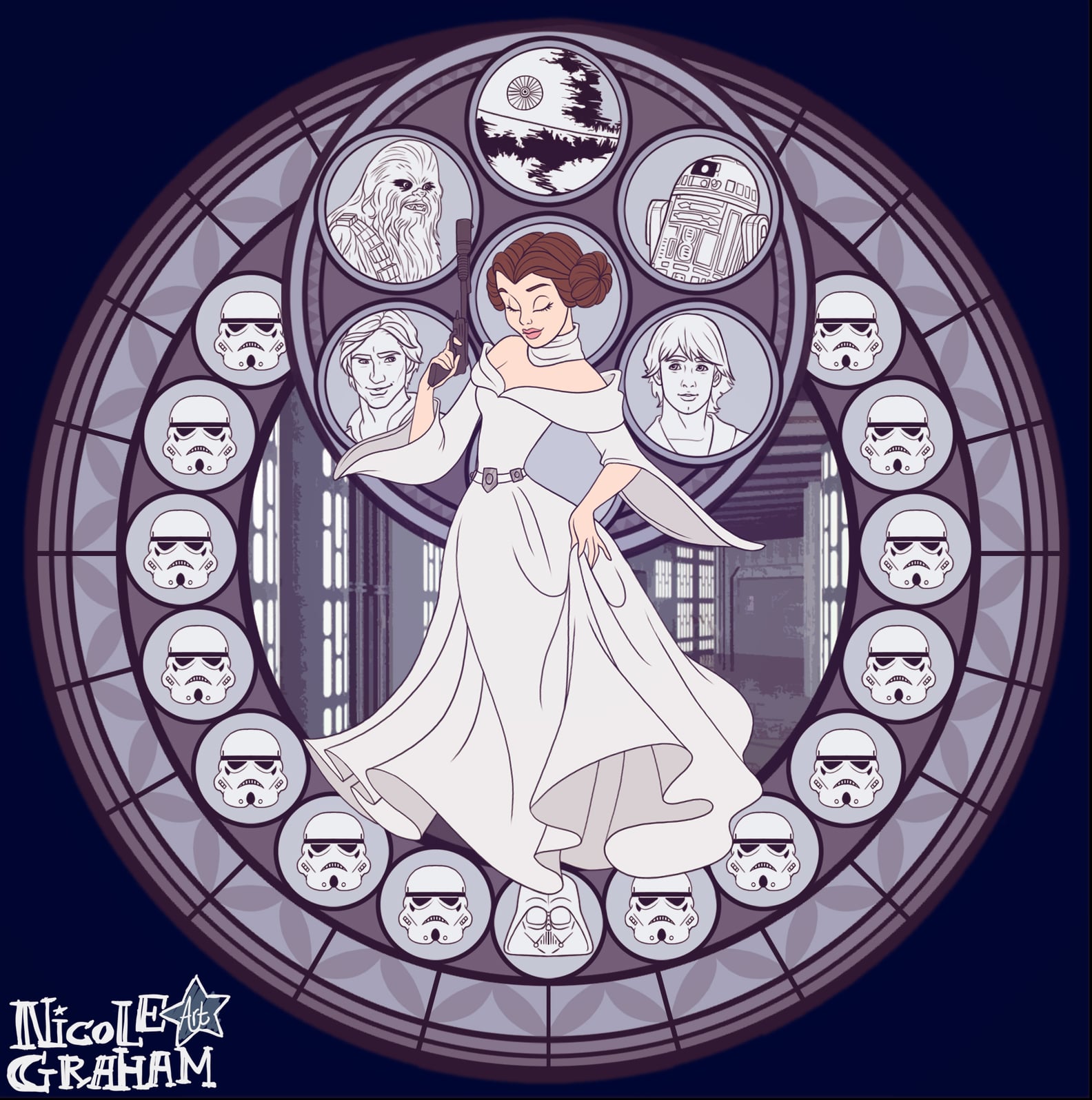 Disney Princess Leia Fan Art | PS Tech