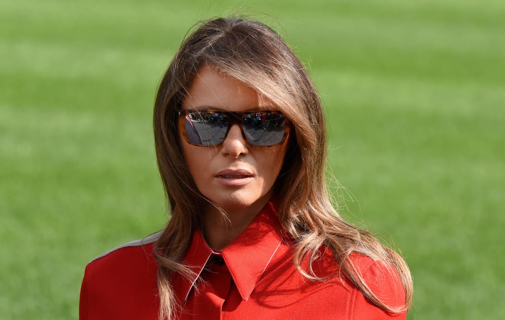 Melania Trump Wearing Beige Flats | POPSUGAR Fashion