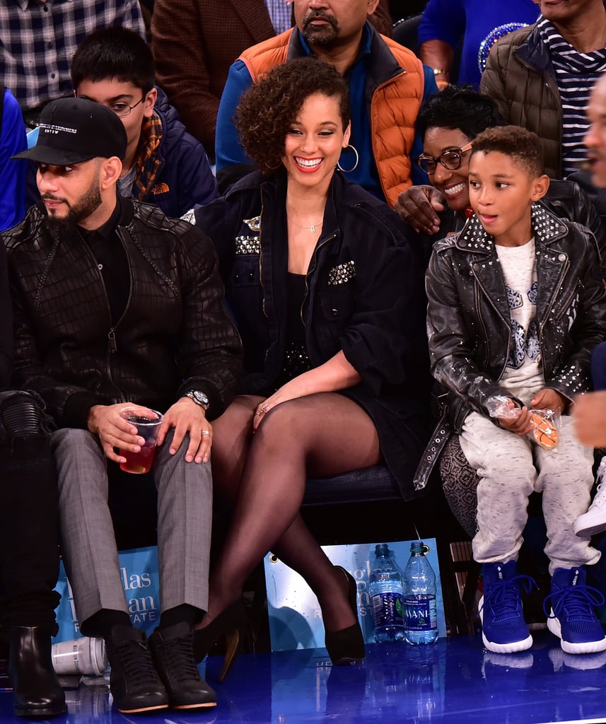 Alicia Keys and Swizz Beatz at NY Knicks Game November 2015 | POPSUGAR ...