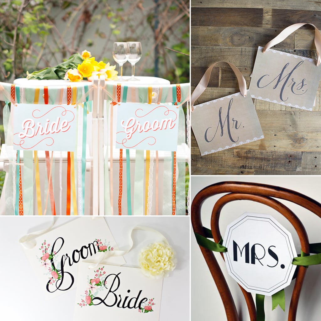 Free Printable Wedding Sign Templates POPSUGAR Smart Living