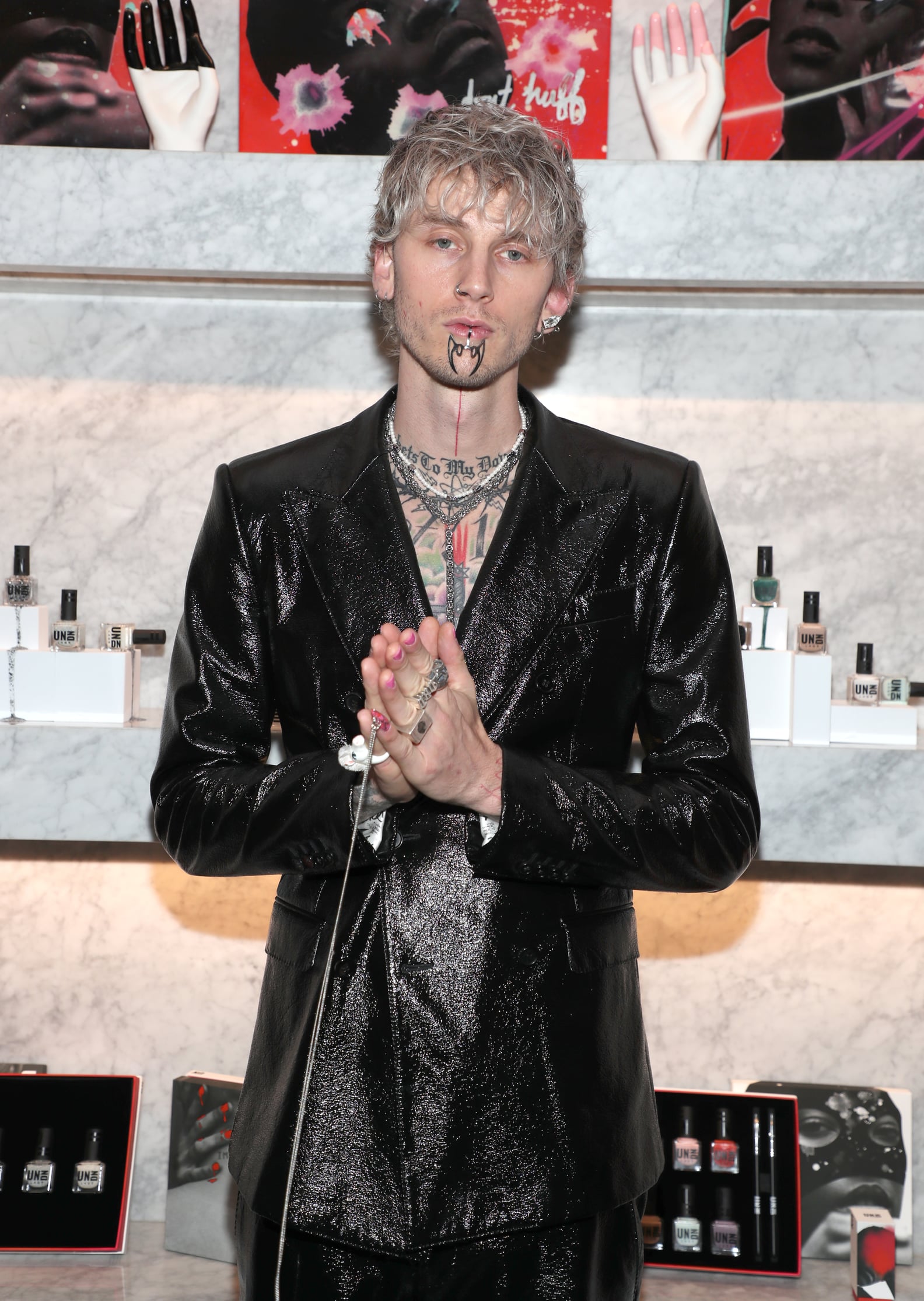 See Megan Fox and Machine Gun Kelly's Chained-Together Nails | PS Beauty