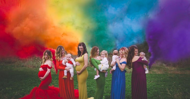 Moms Gathered For a Rainbow Baby Photo Tribute | POPSUGAR Family