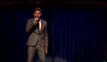 John Krasinski Dancing GIFs | PS Celebrity