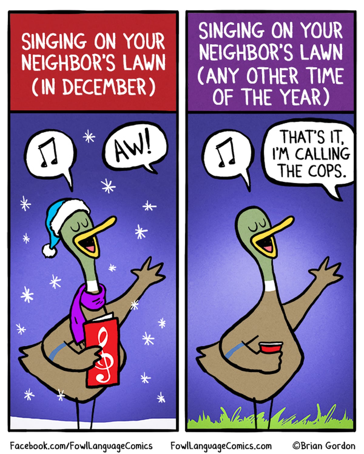 Brian Gordon's Fowl Language Holiday Parenting Comics | PS Family