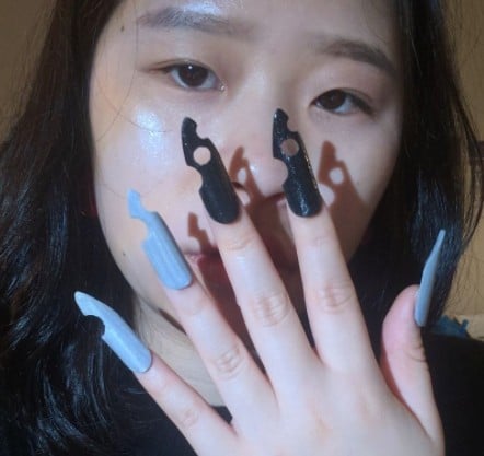 Swiss Cheese Nails Instagram Trend | POPSUGAR Beauty