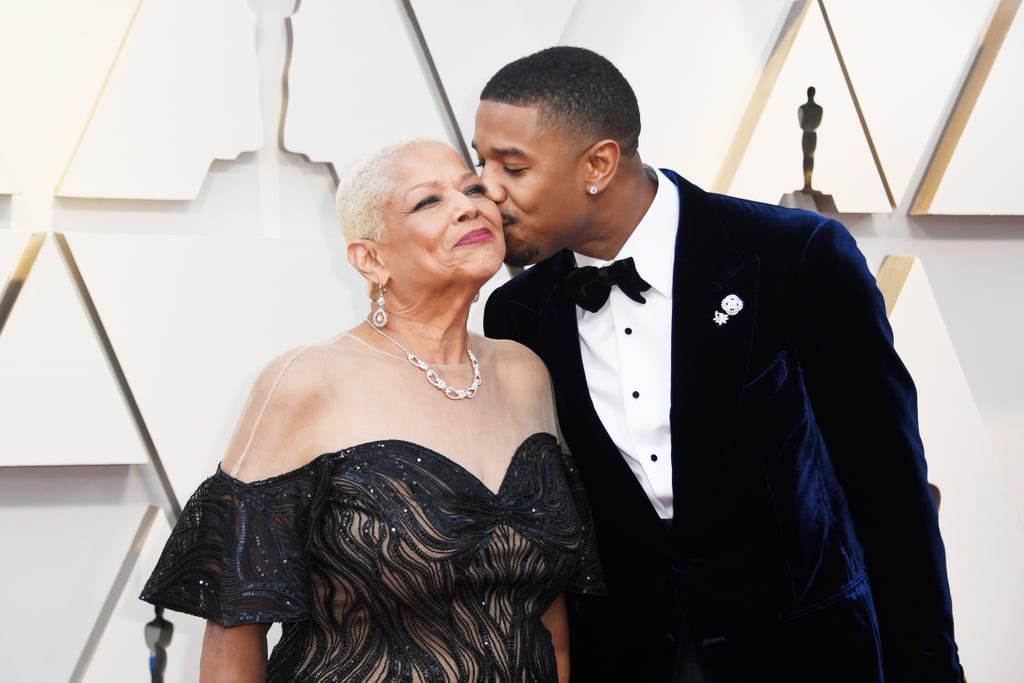 Michael B. Jordan and His Mom at the 2019 Oscars | POPSUGAR Celebrity