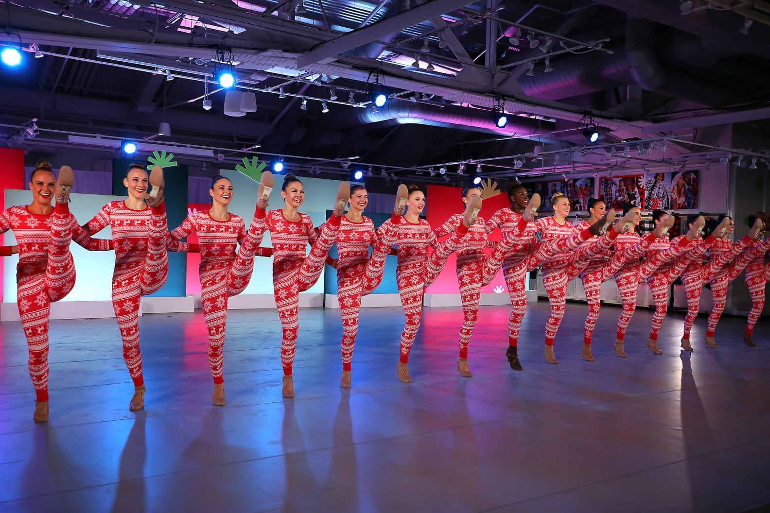 The Rockettes Perform in Old Navy Jingle Jammies | POPSUGAR Fashion