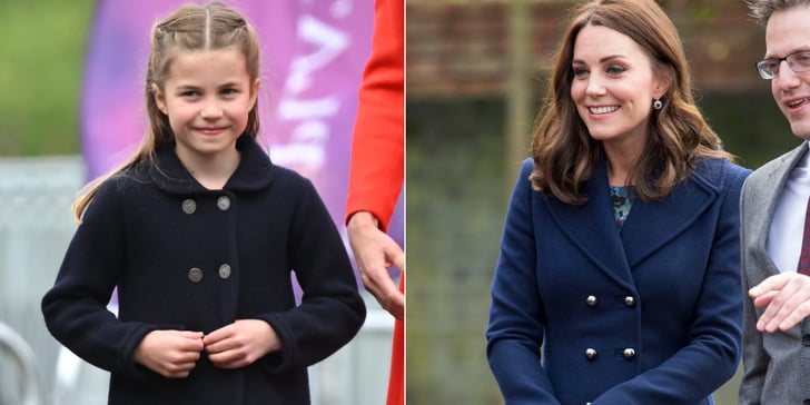 Princess Charlotte Wears Navy Polka Dots Like Kate Middleton | POPSUGAR ...