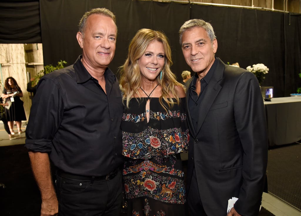 Tom Hanks, Rita Wilson, and George Clooney | Celebrities at Hand in ... Tom Hanks, Rita Wilson, and George Clooney | Celebrities at Hand in ...