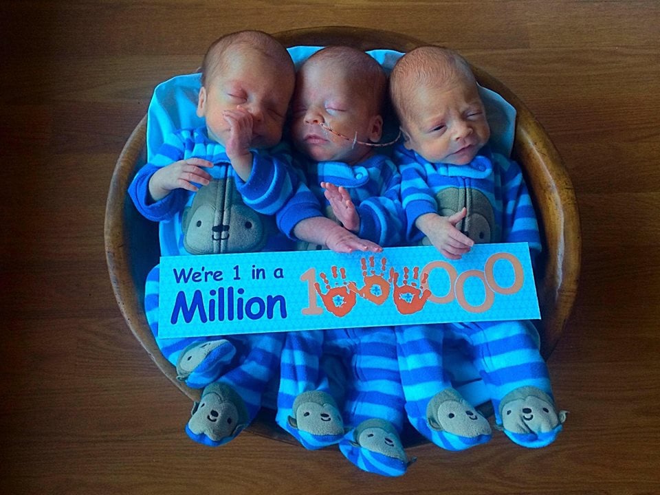 Rare Identical Triplets Born in Montana | POPSUGAR Family