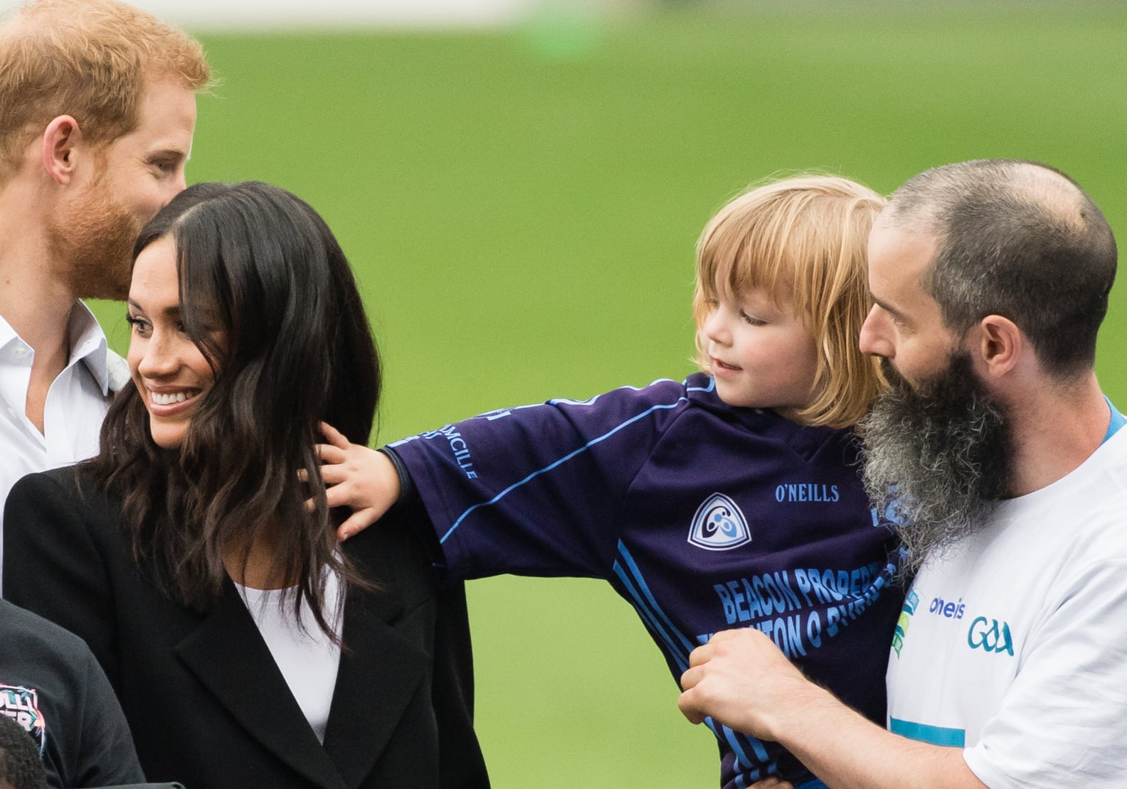 Kid Touching Meghan Markle's Hair in Ireland | PS Celebrity