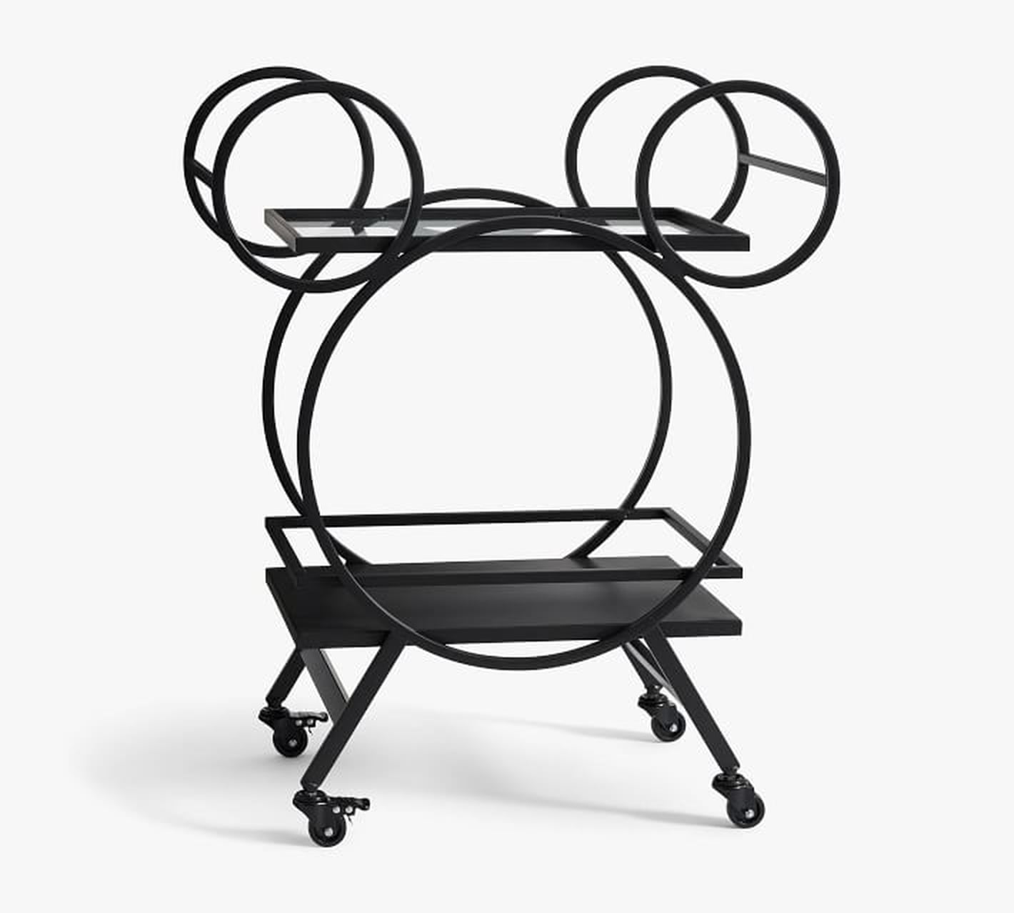 Shop Pottery Barn's Mickey-Shaped Bar Cart | PS Home