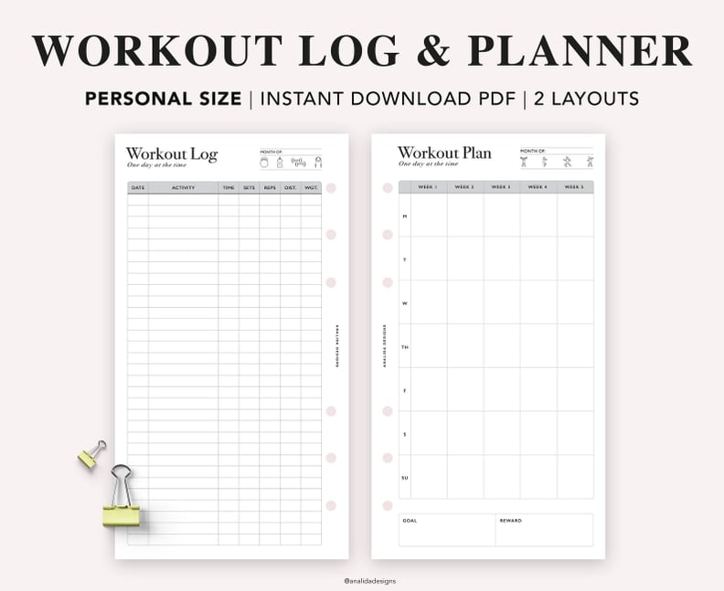 10 Printable Workout Calendars to Help You Crush Your Goals | POPSUGAR ...