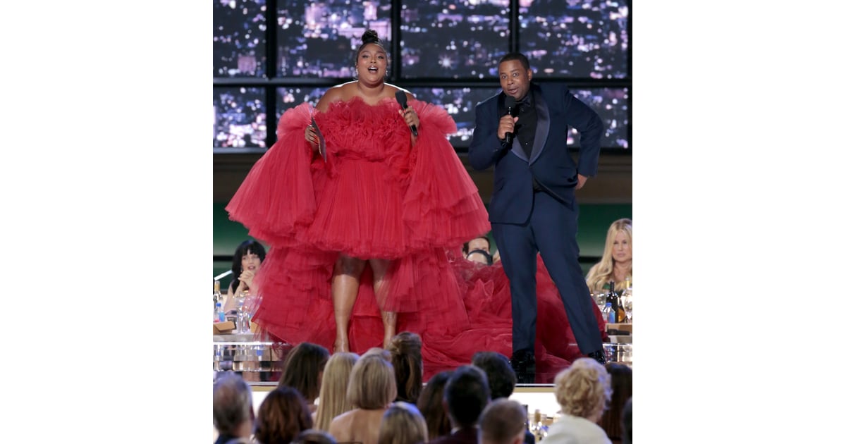 Lizzo Wears Red Giambattista Valli Dress At 2022 Emmys Popsugar