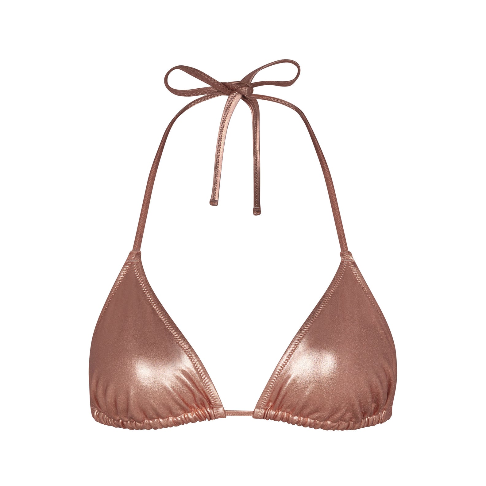 See Kim Kardashian Model the Skims Metallic Swim Collection | PS Fashion