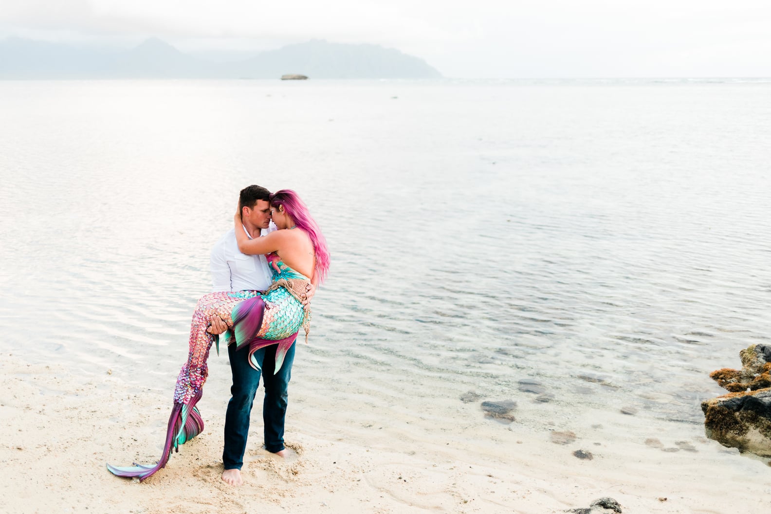 A Couple's Sexy Mermaid-Themed Photo Shoot | PS Love