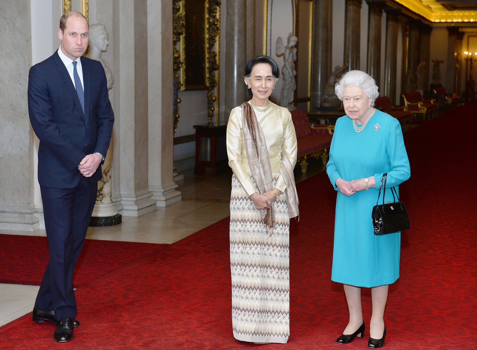 Prince William Queen Elizabeth at Buckingham Palace May 2017 | PS Celebrity