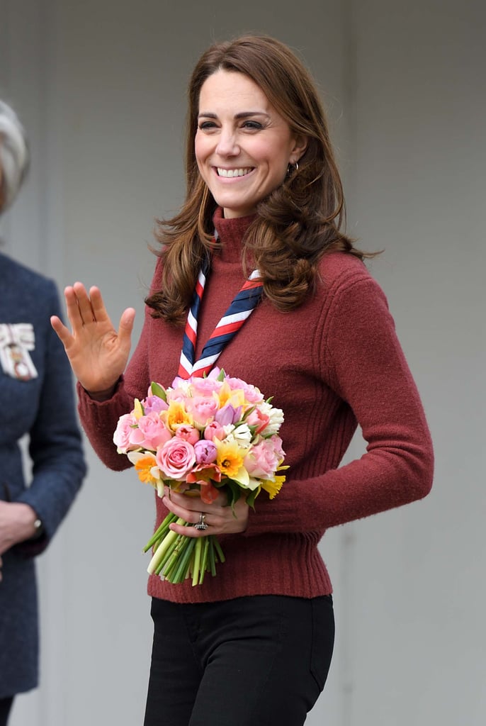 Kate Middleton Visits With Scouts March 2019 | POPSUGAR Celebrity