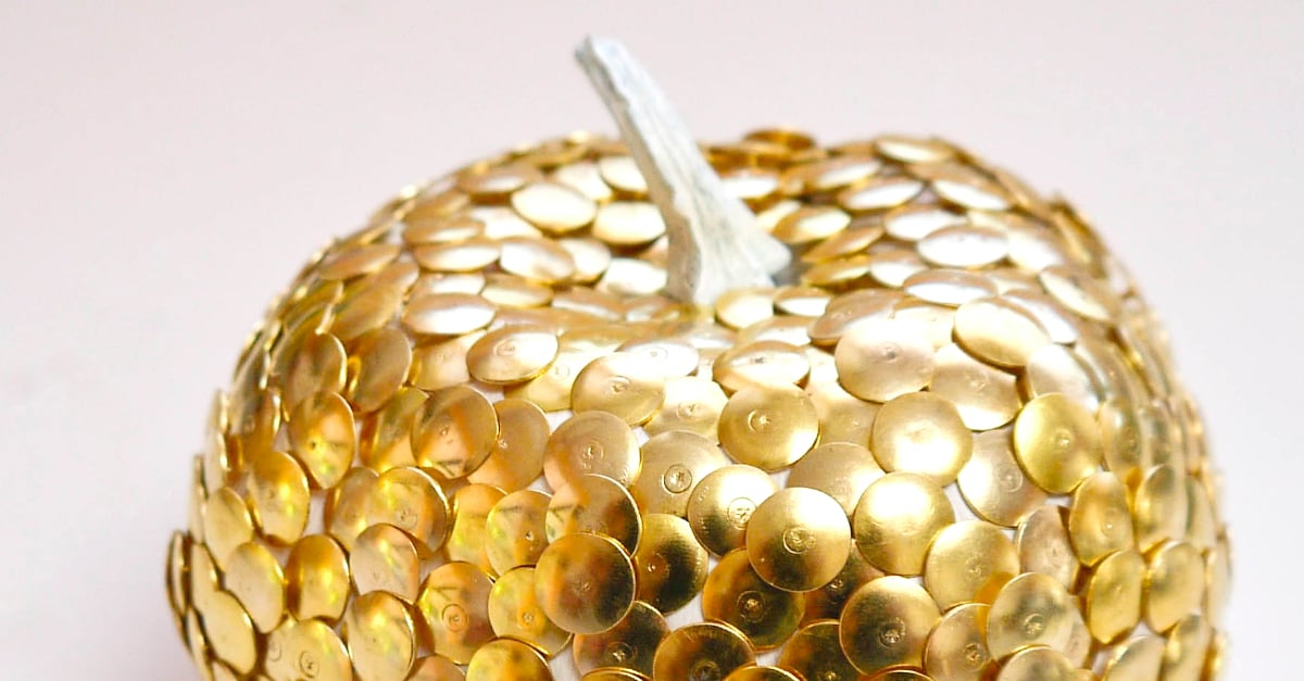 DIY Thumbtack Pumpkin | POPSUGAR Smart Living