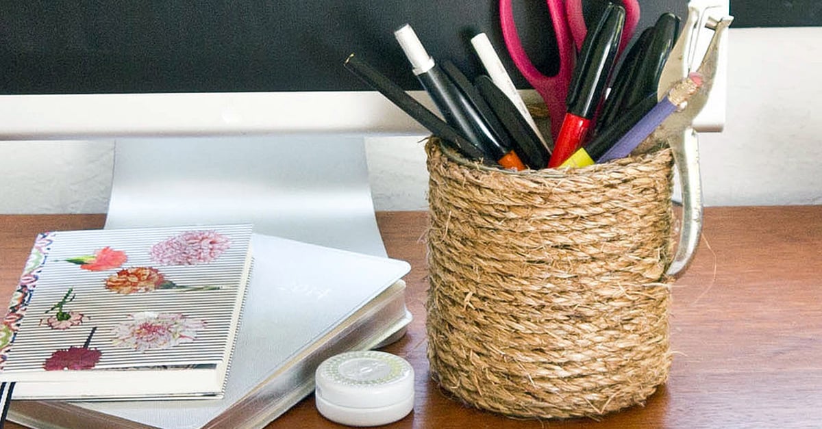 DIY Rope-Covered Can | PS Smart Living
