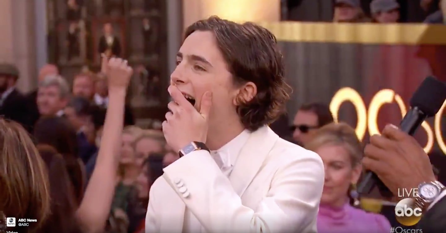 Timothee Chalamet Cries on the Oscars Red Carpet 2018 | PS Celebrity