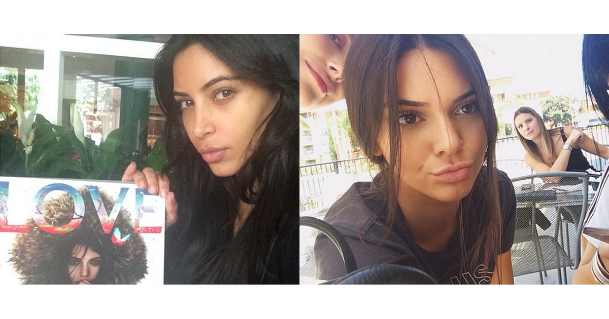Kardashian Makeup-Free Selfies | POPSUGAR Beauty