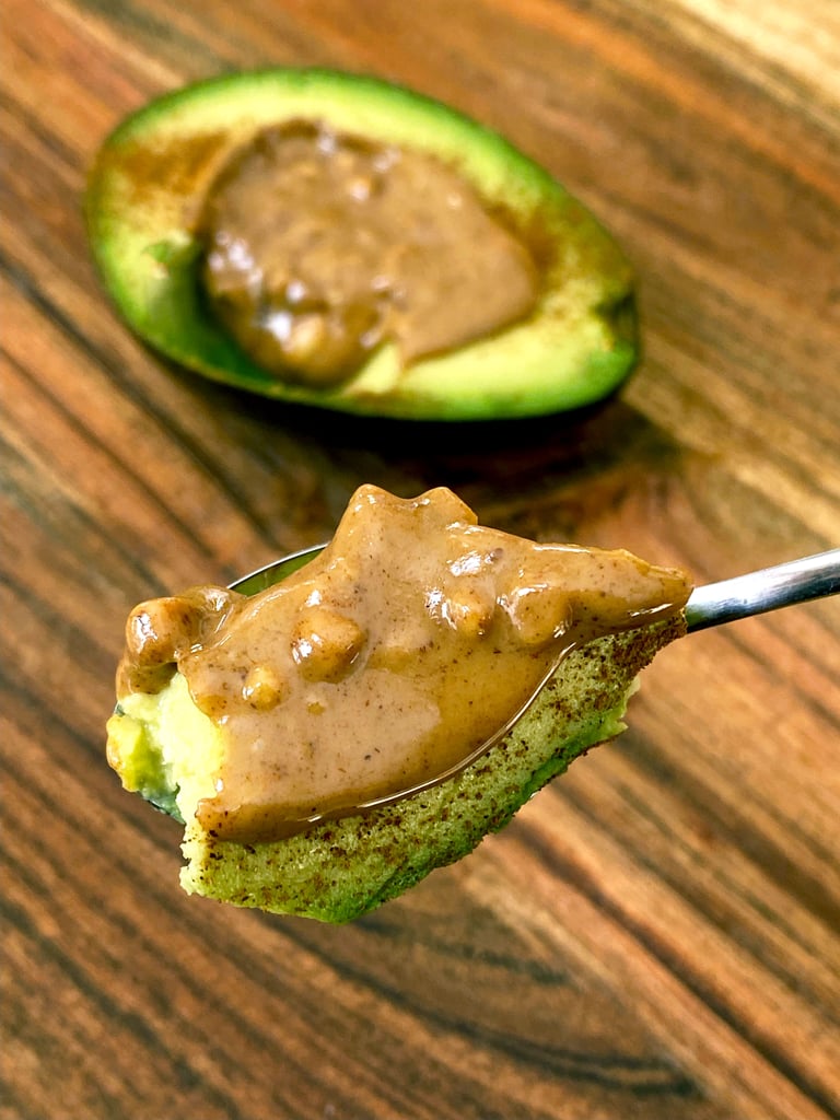 Peanut-Butter-Stuffed Avocado Snack | POPSUGAR Fitness