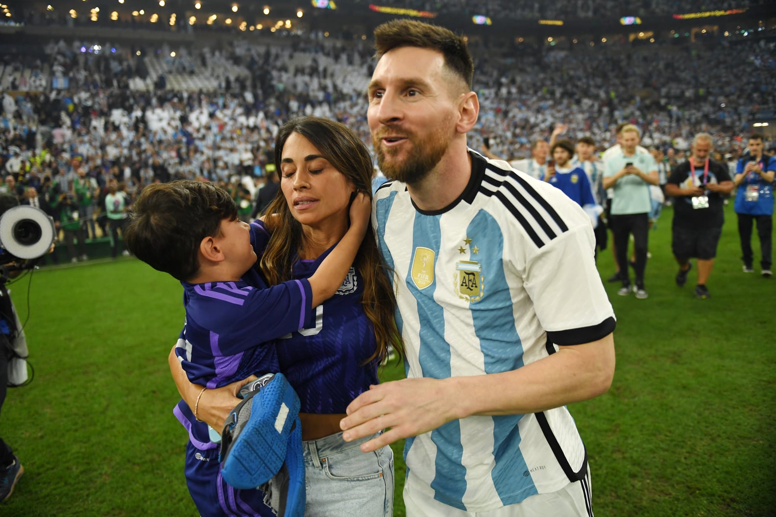 Lionel Messi's Family Celebrate His World Cup Win | POPSUGAR Celebrity