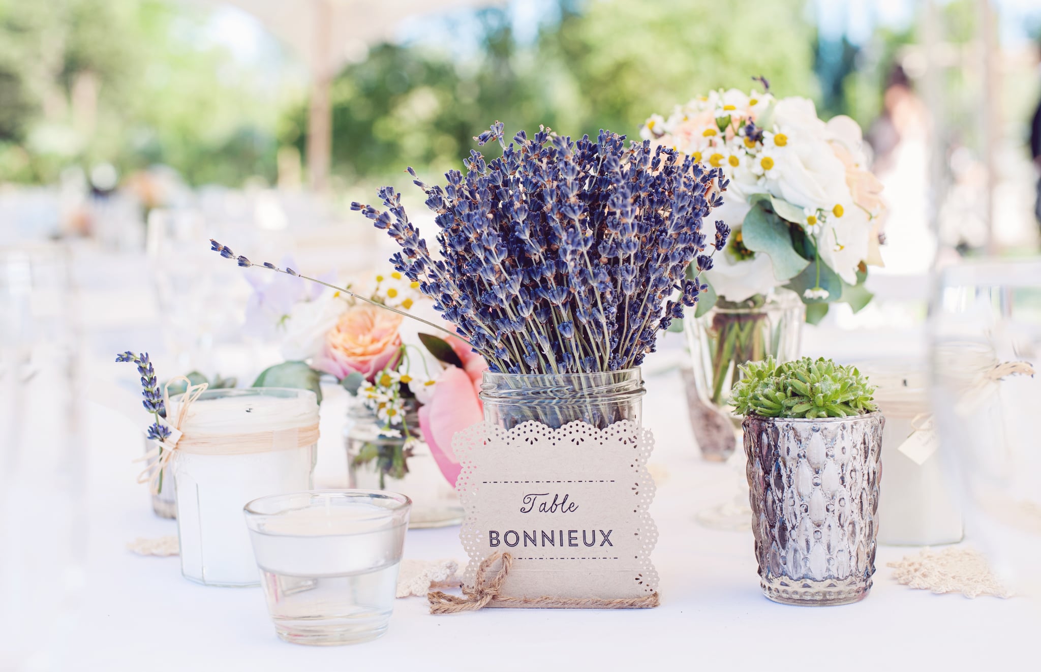 Lavender Wedding Table Ideas