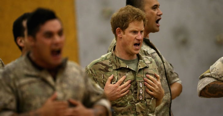 Prince Harry Performs War Dance in New Zealand | POPSUGAR Celebrity
