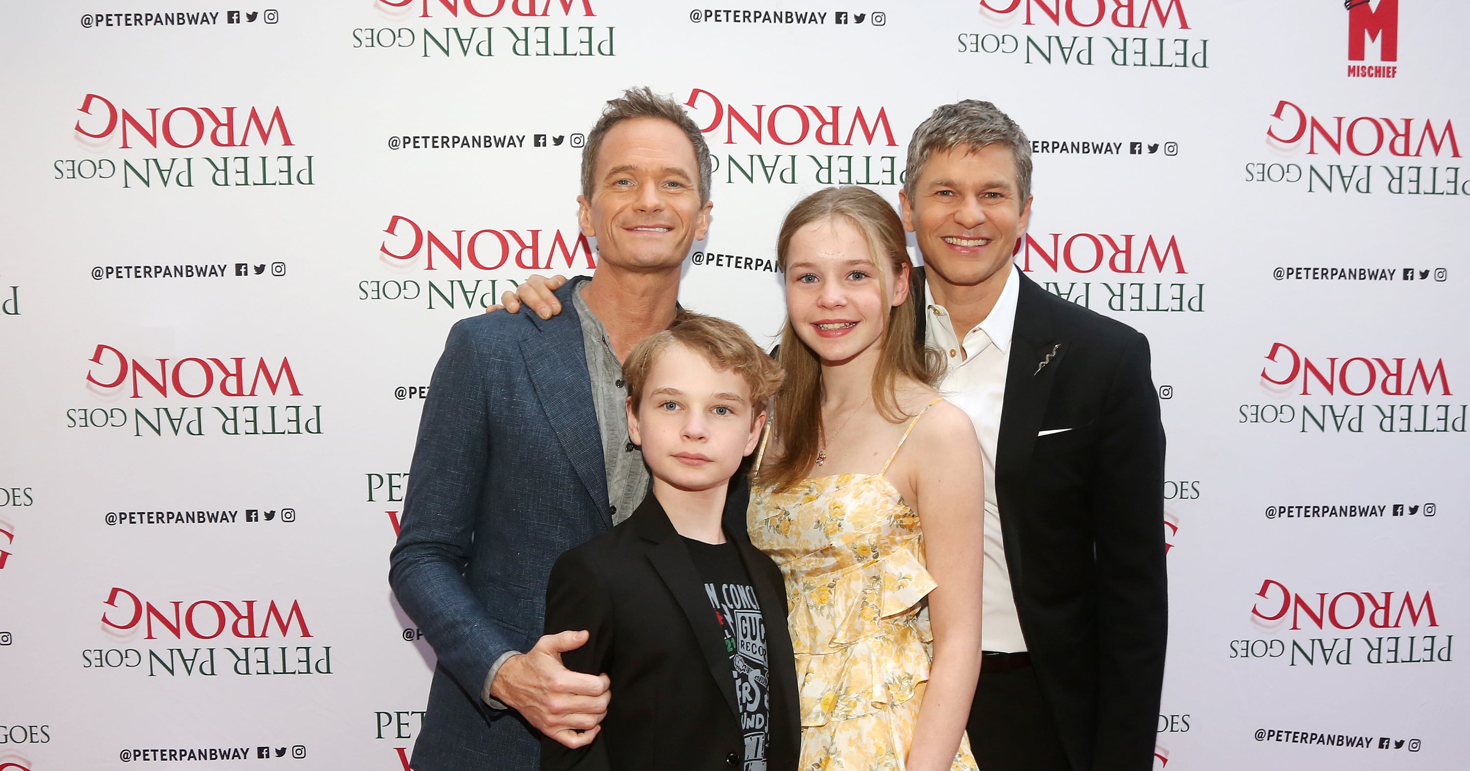 Neil Patrick Harris With His Twins at Peter Pan Goes Wrong | PS Celebrity