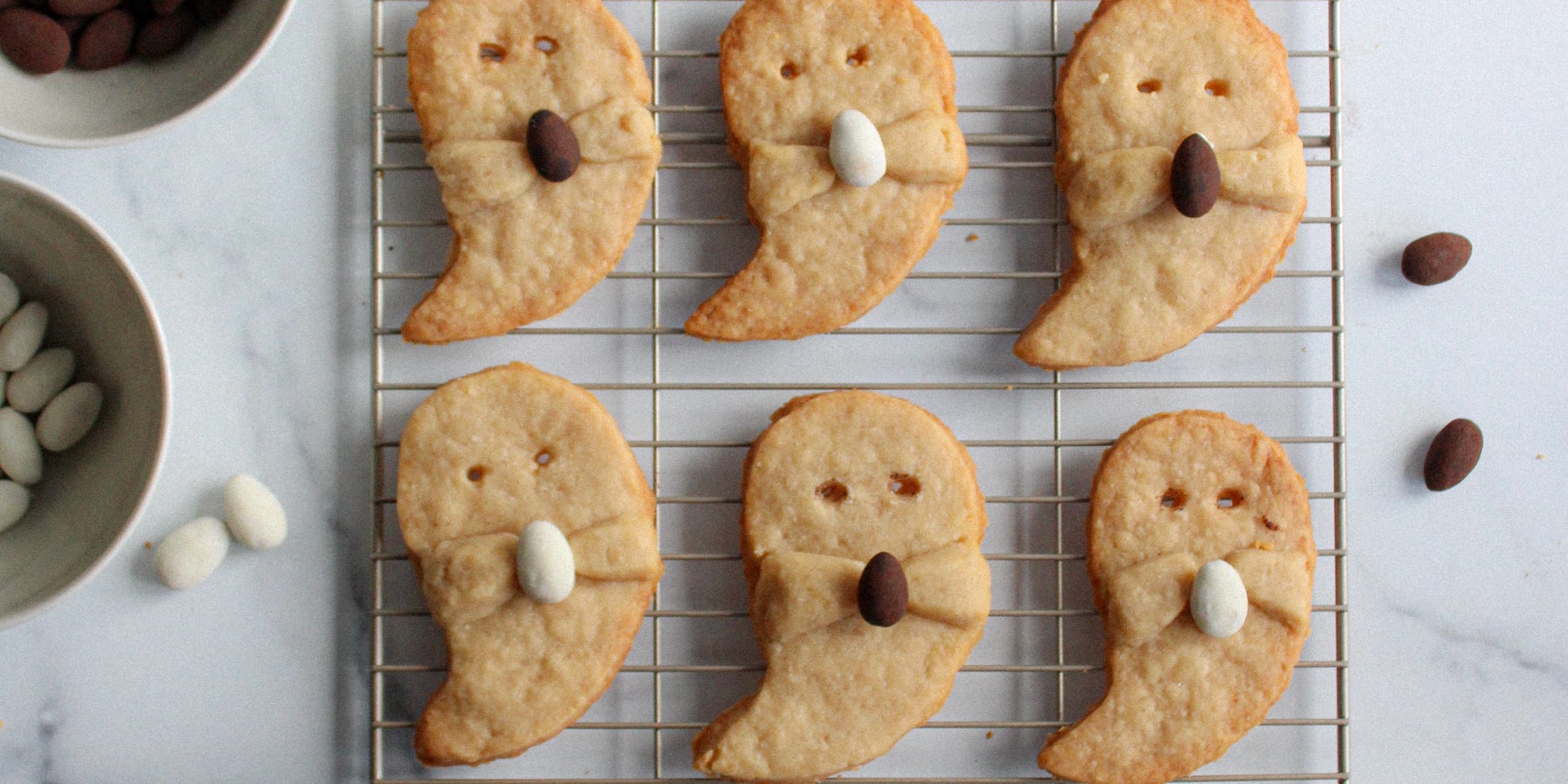 These Shortbread Ghost Cookies Are So Cute For Halloween | PS Food