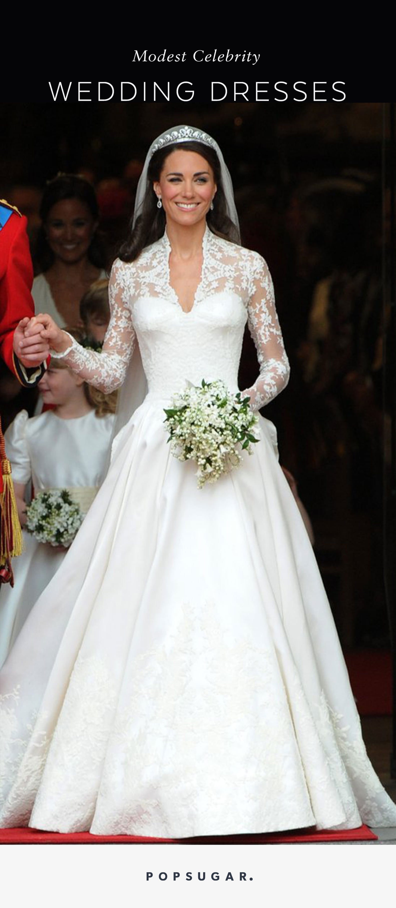 Modest Celebrity Wedding Dresses | PS Fashion