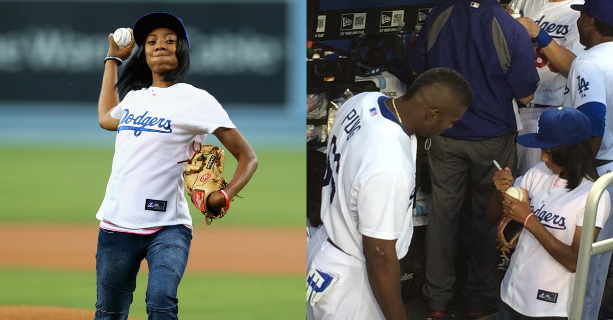 Mo'ne Davis Throws First Pitch at LA Dodgers Game | PS Celebrity
