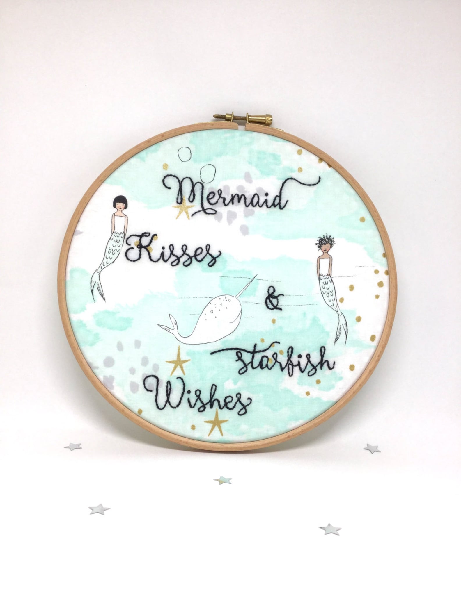 Mermaid Embroidery Hoops | PS Love