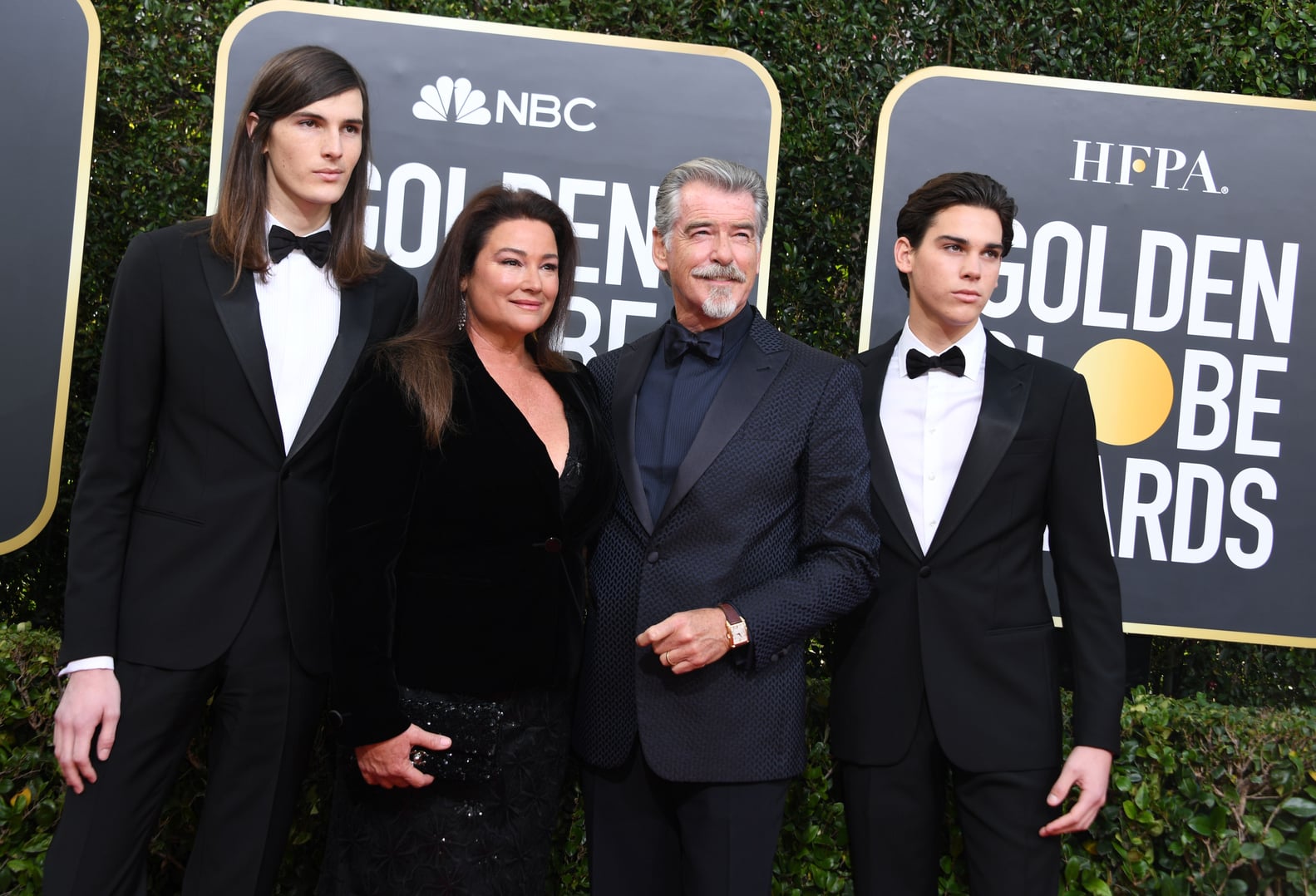 Paris and Dylan Brosnan at the Golden Globes 2020 | PS Celebrity