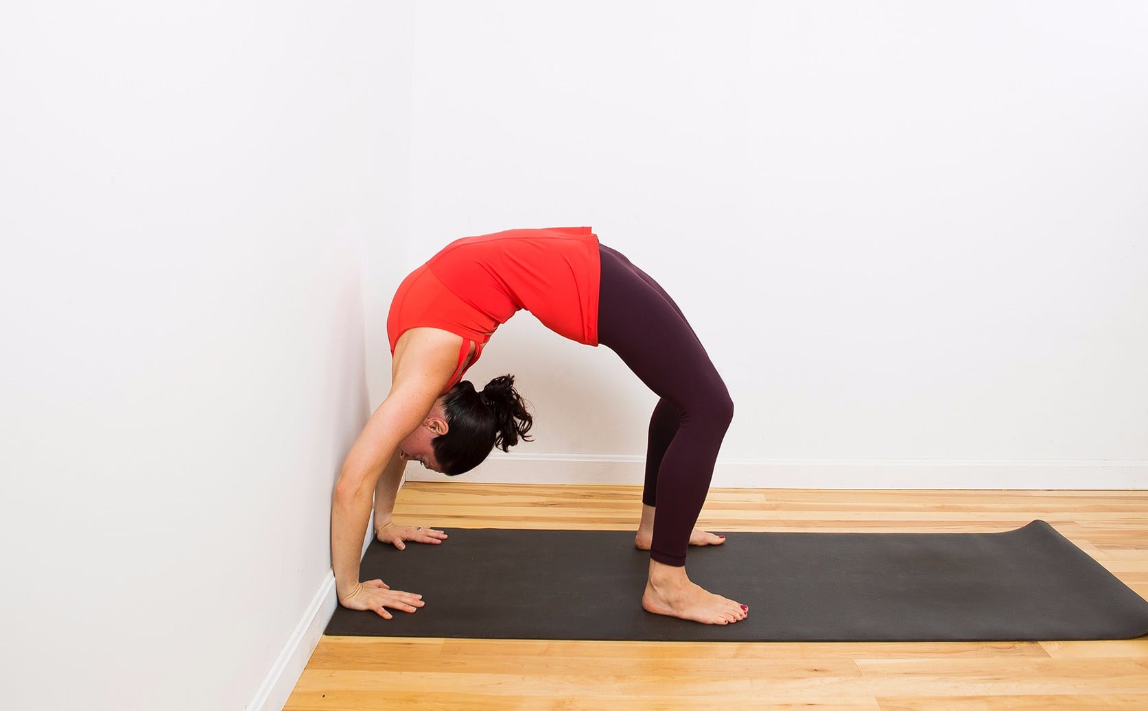 Backbend Using a Wall | POPSUGAR Fitness