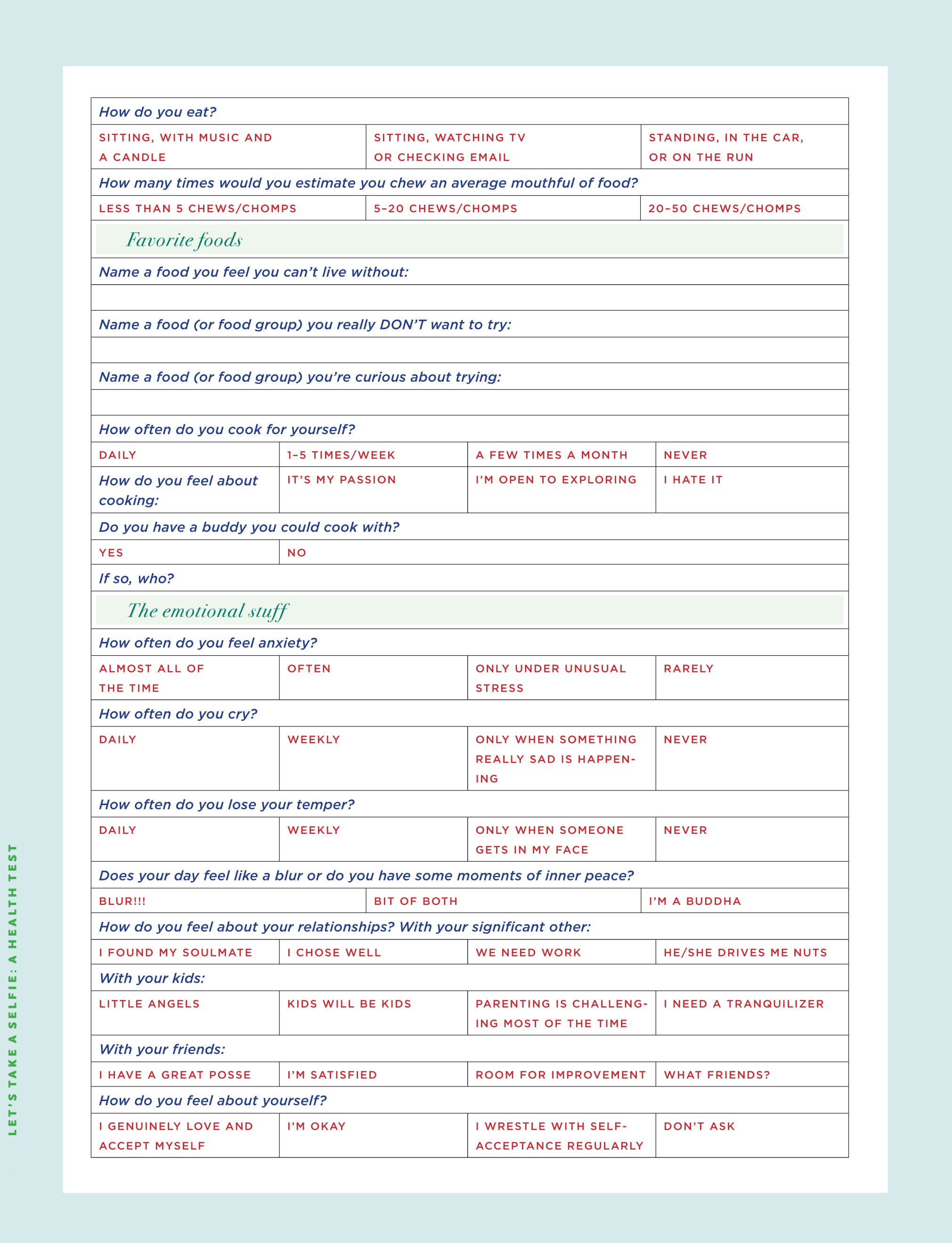Mental Health Trivia Questions Printable