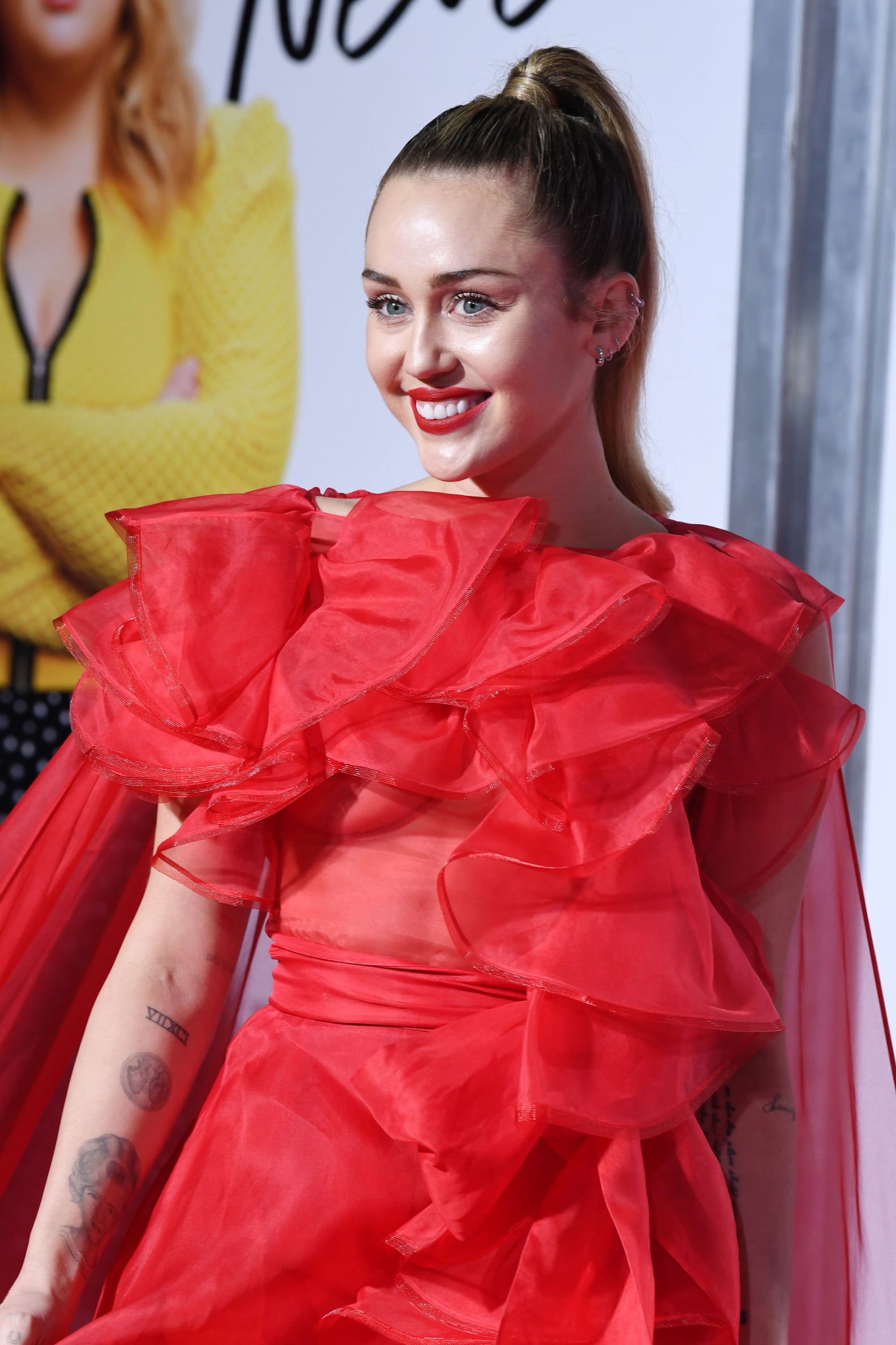 Miley Cyrus's Red Dress at Isn't It Romantic Premiere | PS Fashion