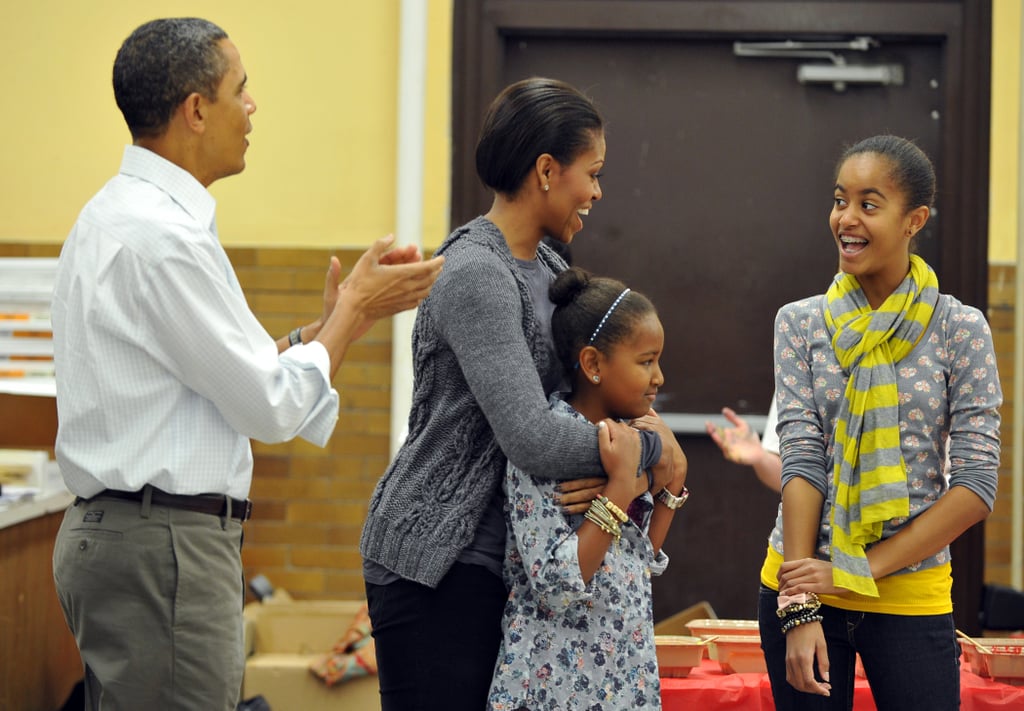 Michelle Obama Cute Pictures With Malia and Sasha | POPSUGAR Celebrity