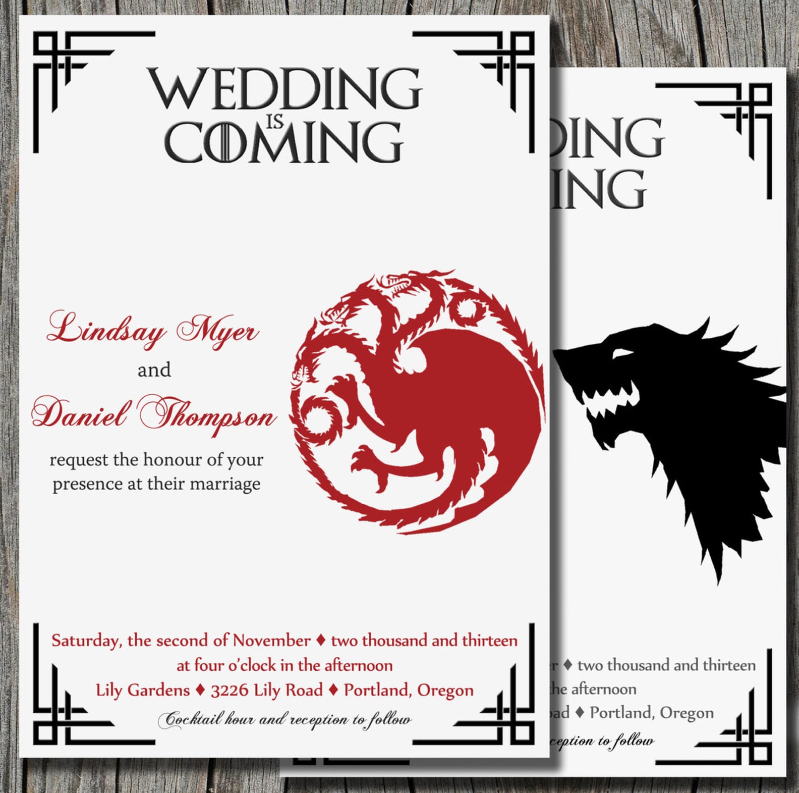 Geeky Wedding Invitations | PS Tech