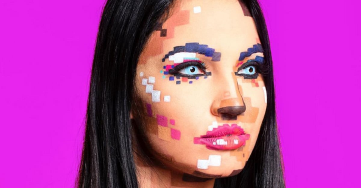 Pixel Face Makeup | POPSUGAR Beauty