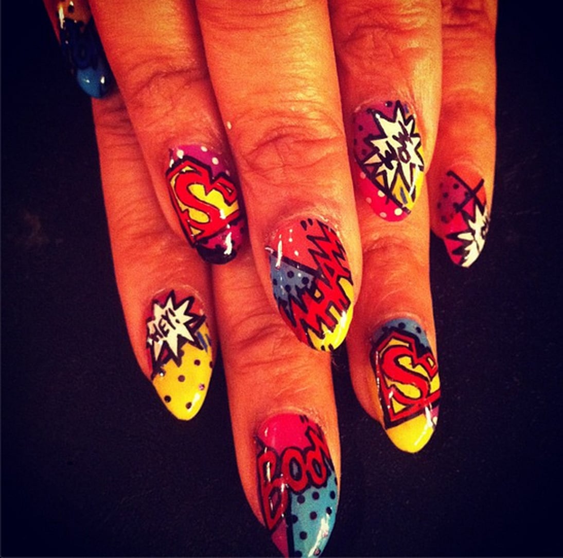 Superman Nail Art | POPSUGAR Beauty